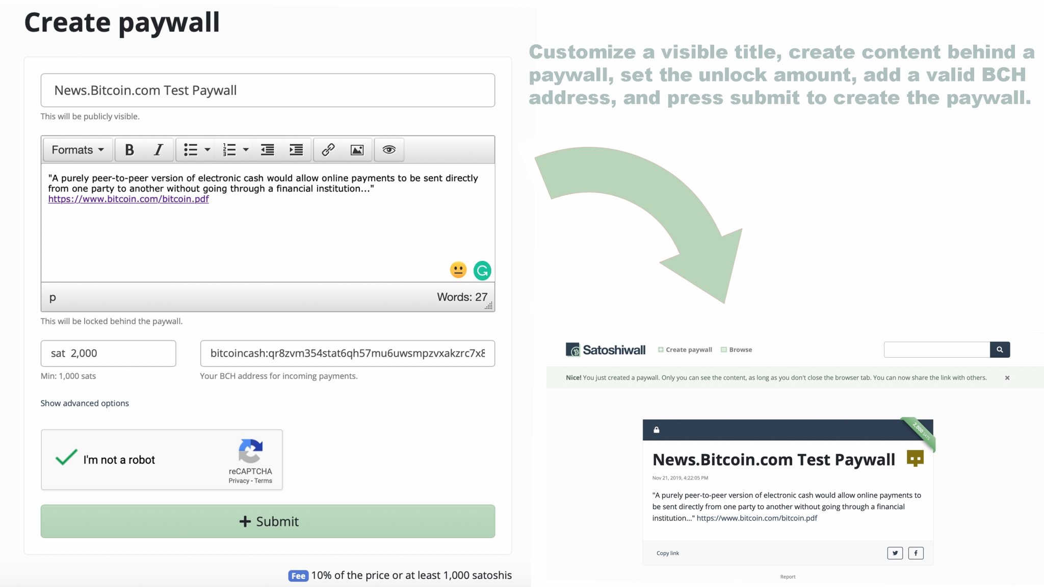 Developer Launches BCH-Powered Paywall Service